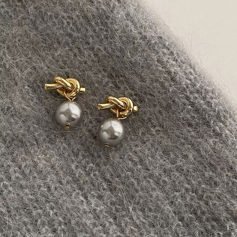 Jual Anting Mutiara Silverstone Pearl Love Knot E238 | Shopee Indonesia