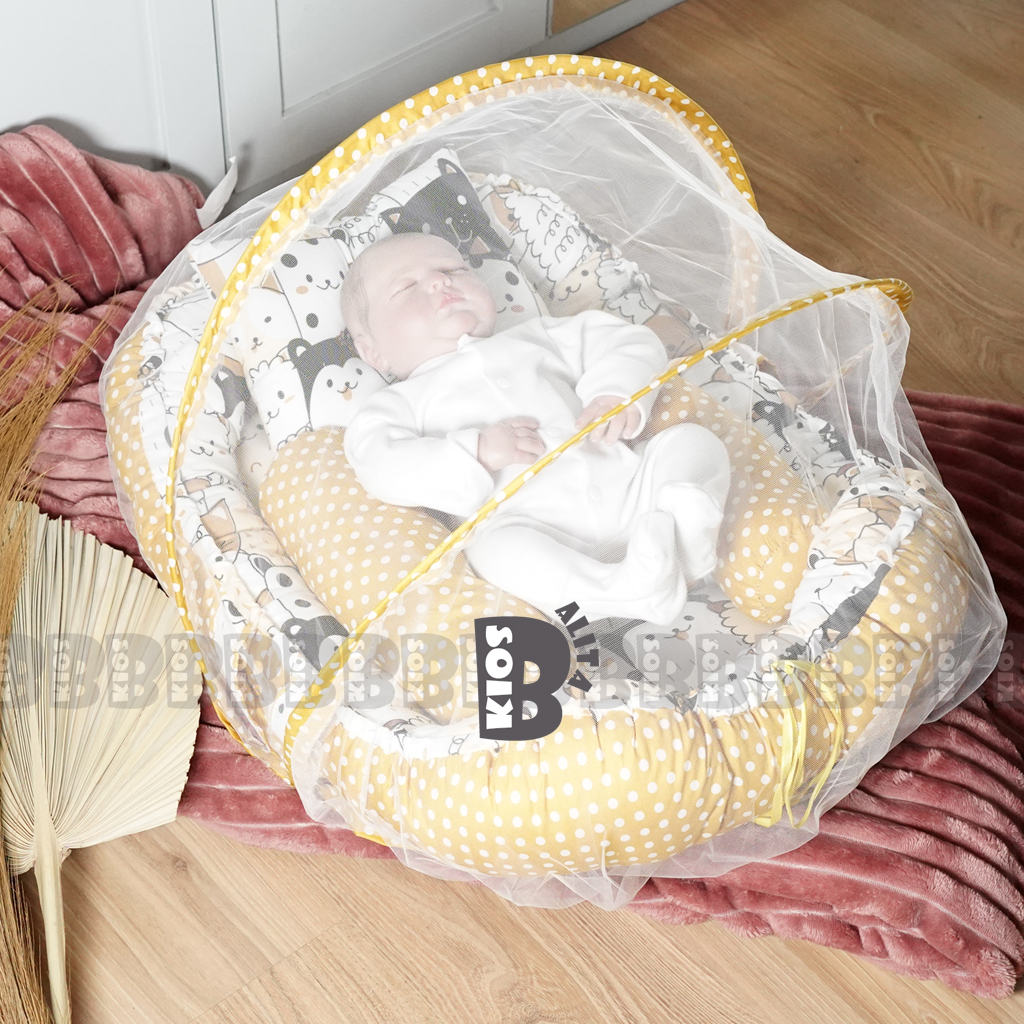 Jual KASUR BAYI BABY NEST PREMIUM DENGAN KELAMBU + FREE BANTAL PEYANG ...