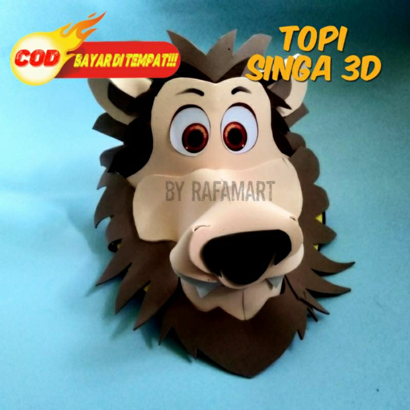 Jual TOPI KARAKTER SINGA 3D | Shopee Indonesia