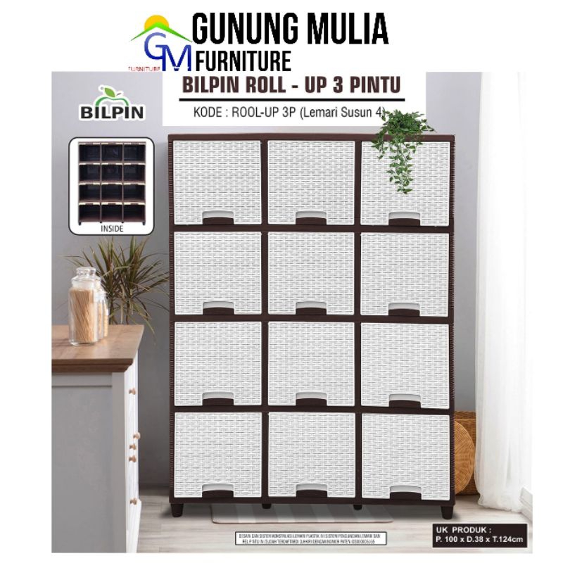 Jual Lemari Box / Lemari Cabinet Plastik Merk Bolpoin Roll-Up 3P ...