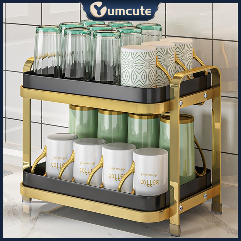 Jual Rak Tempat Mug Dapur Tempat Cangkir Tempat Penyimpanan Cangkir Rak ...