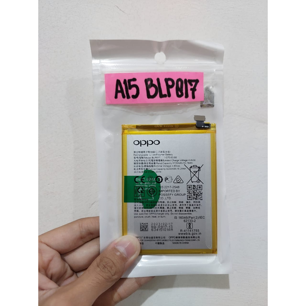 Jual Baterai Oppo A15 / BLP817 Original 100% | Shopee Indonesia