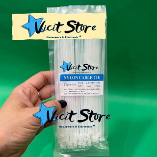 Jual Kabel Ties Putih 10cm/ 15cm/ 20cm/ 25cm/ 30cm Harga 1pack isi 100pcs | Shopee Indonesia