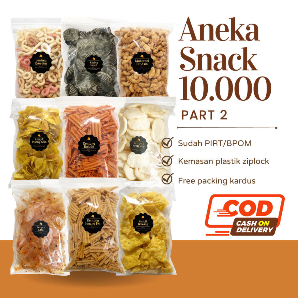 Jual [DELISH SNACKS] Aneka Snack Serba 10.000 Part 2 Bebas Pilih ...