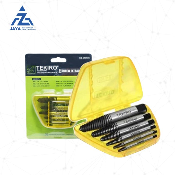 Jual TEKIRO SCREW EXTRACTOR SET 6 PCS Tekiro TAP BALIK SET 6 PCS ...