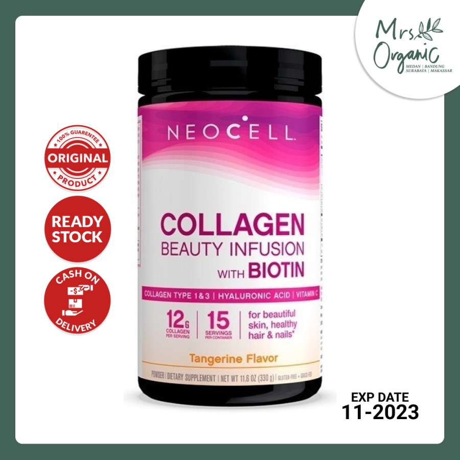 Jual Neocell Collagen Beauty Infusion with Biotin Tangerine Flavor ...