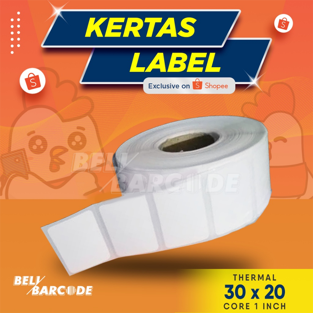 Jual Label Barcode Thermal 30 x 20 1 line @800 Xpprinter / 30x20 label ...