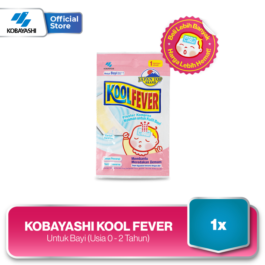 Jual Koolfever Baby [1 pcs] - Plester Kompres Demam Bayi Penurun Panas ...