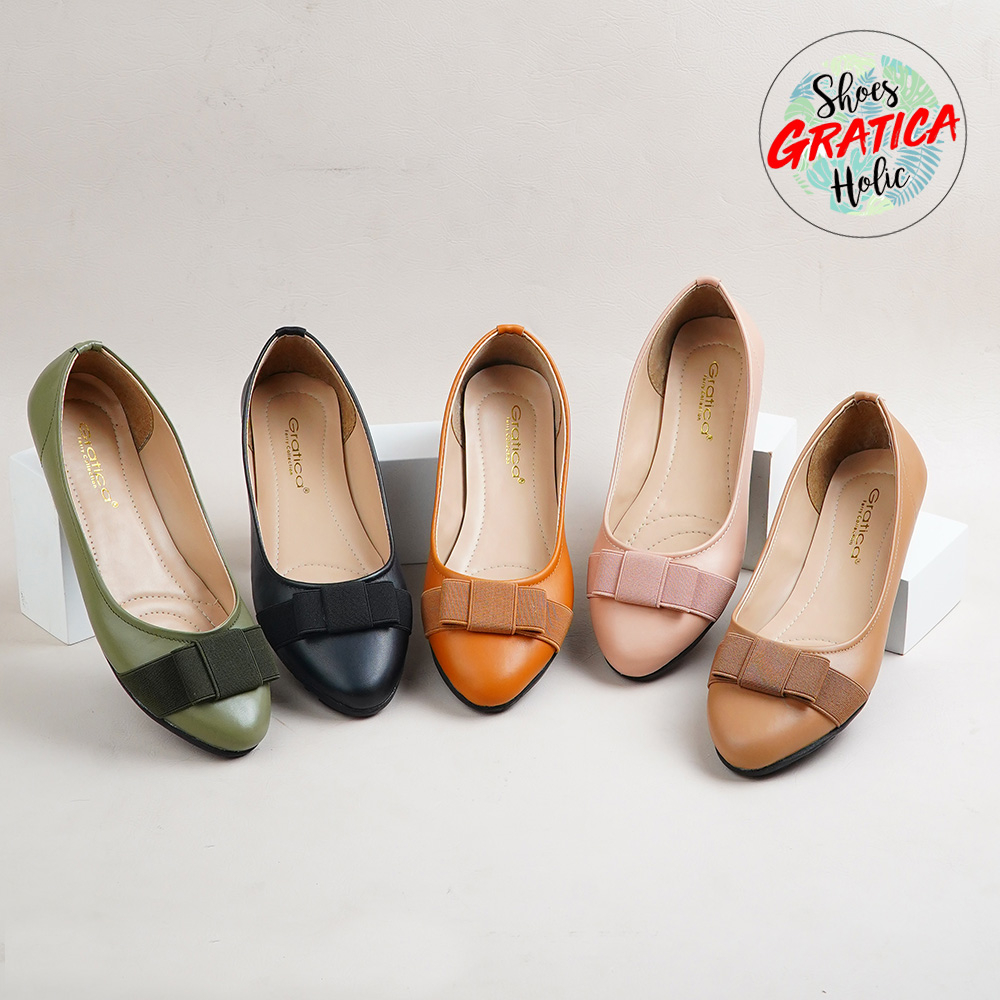 Jual Flat Shoes Gratica Terbaru 2024 ZIVA / Sepatu kerja Kekinian ( Variasi pita ) | Shopee ...