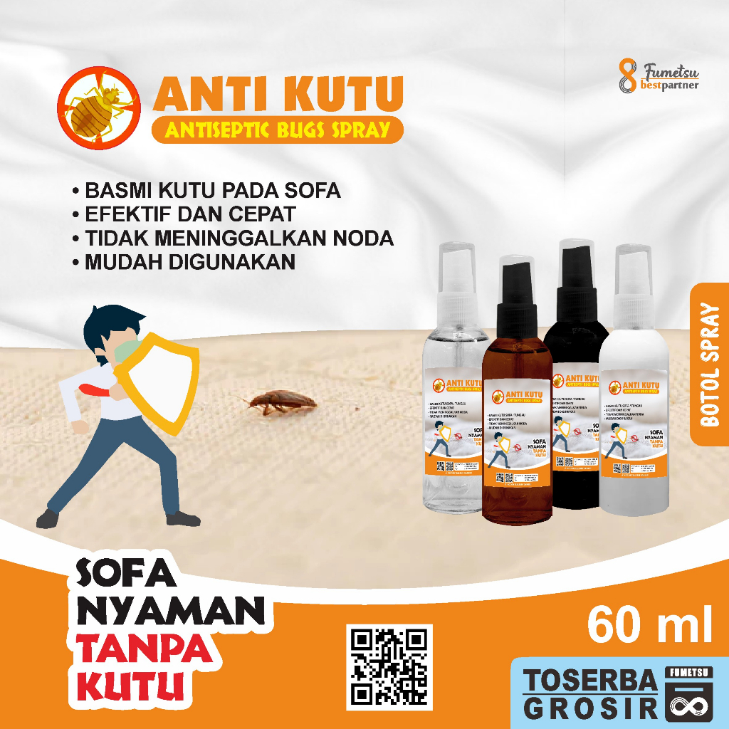 Jual Cairan Obat Pembasmi Anti Kutu Sofa Super Efektif Kemasan 60ml ...