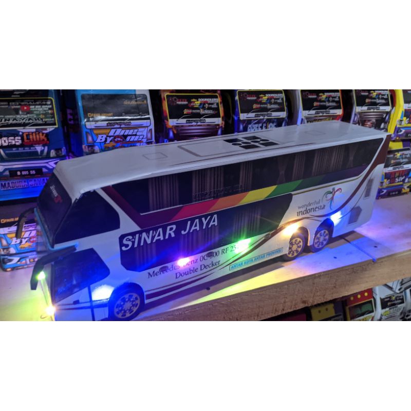 Jual miniatur bus sinar jaya telolet basuri panjang 45 | Shopee Indonesia