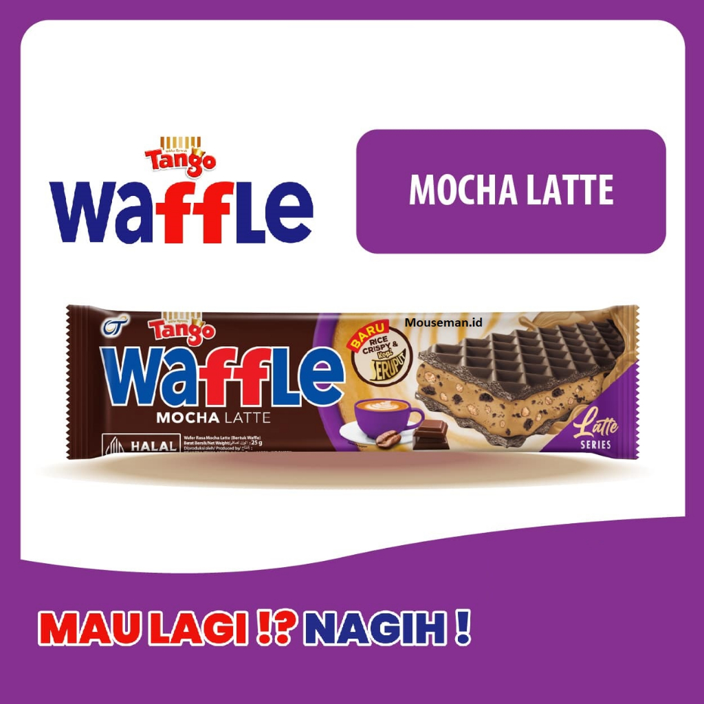 Jual Tango Waffle Rasa MOCHA LATTE Wafer RICE CRISPY & KOPI SERUPUT ...