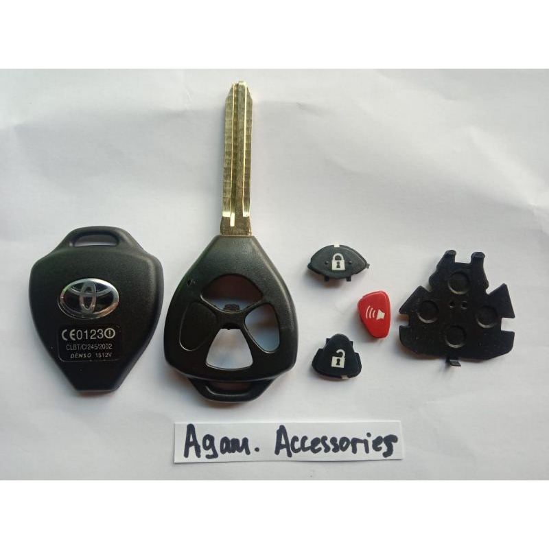 Jual casing remote kunci model original toyota innova fortuner yaris ...