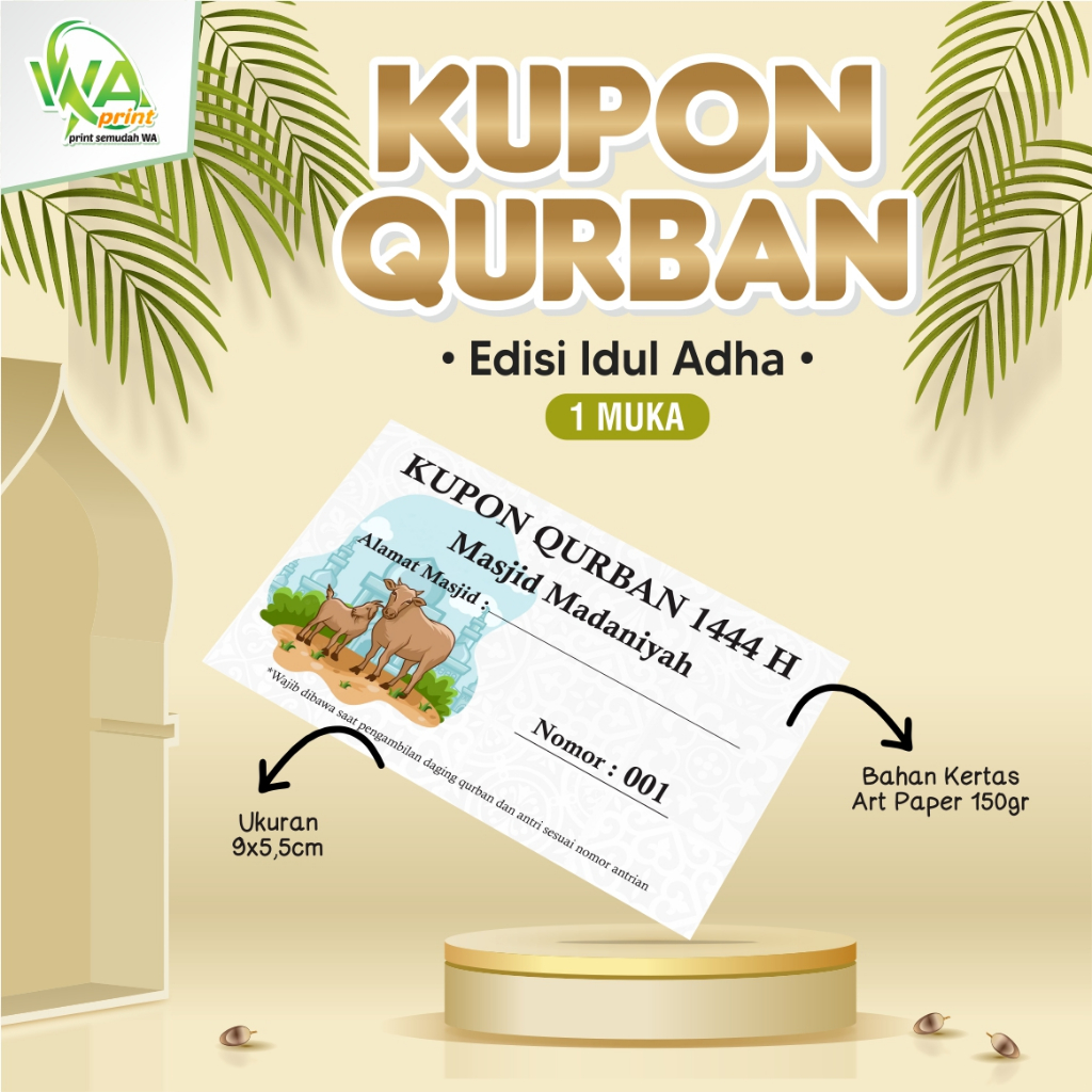 Jual Kupon Qurban | Kupon Pengambilan Daging Qurban | Shopee Indonesia