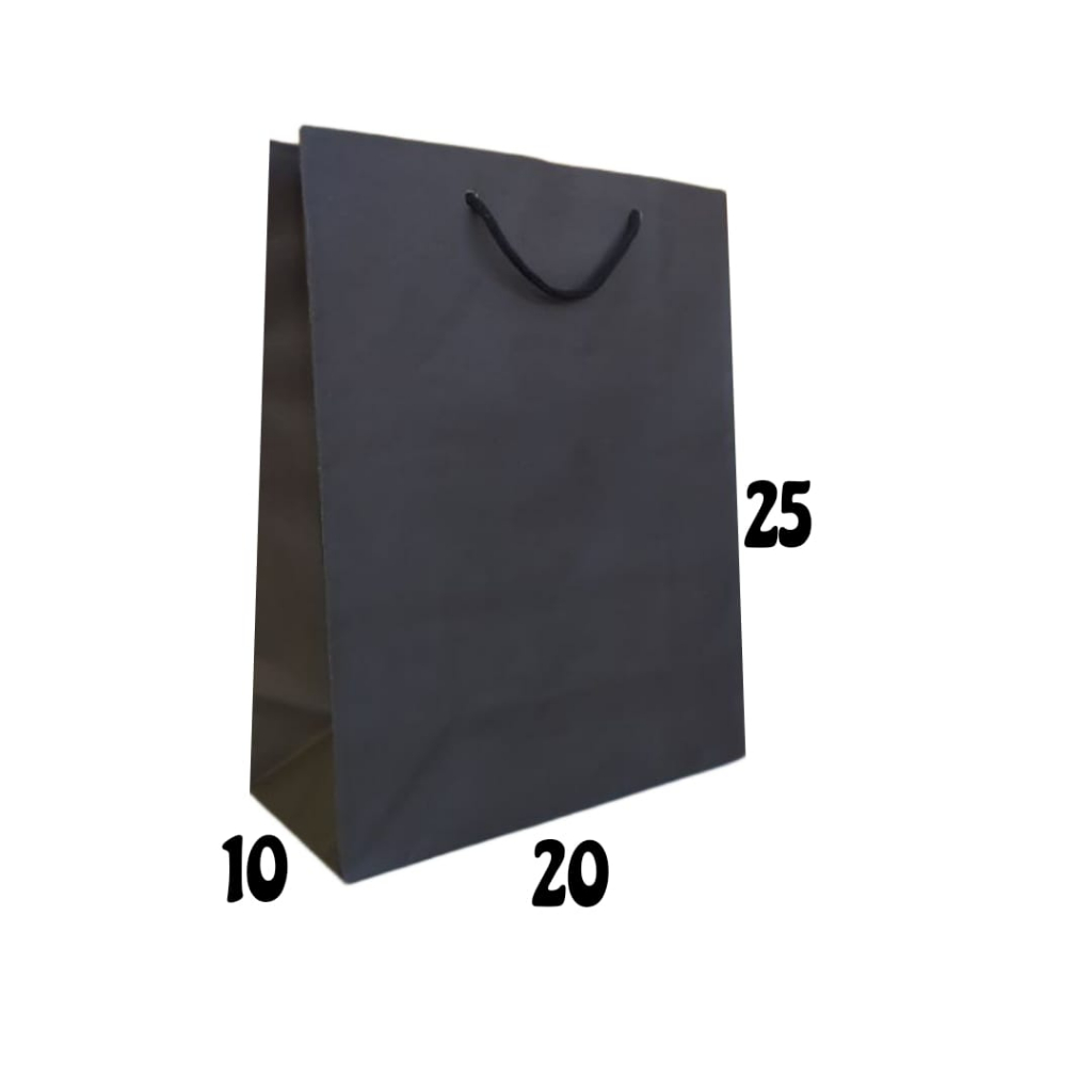 Jual Paper Bag Hitam | Tas Kertas Hitam Polos | Shopee Indonesia