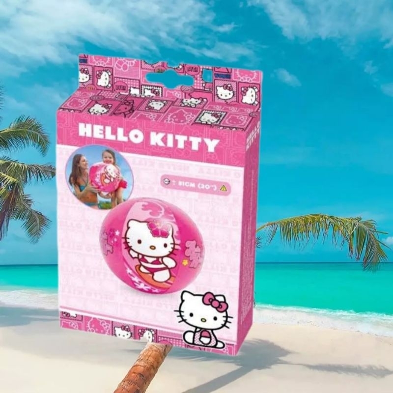 Jual PEL0006-01 Intex 58026 Beach Ball Inflatable Hello Kitty / bola ...