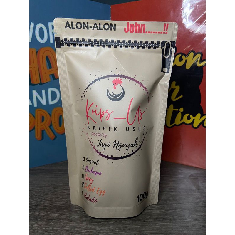 Jual keripik usus 100gr / kripik usus ayam / 5 varian rasa / original ...