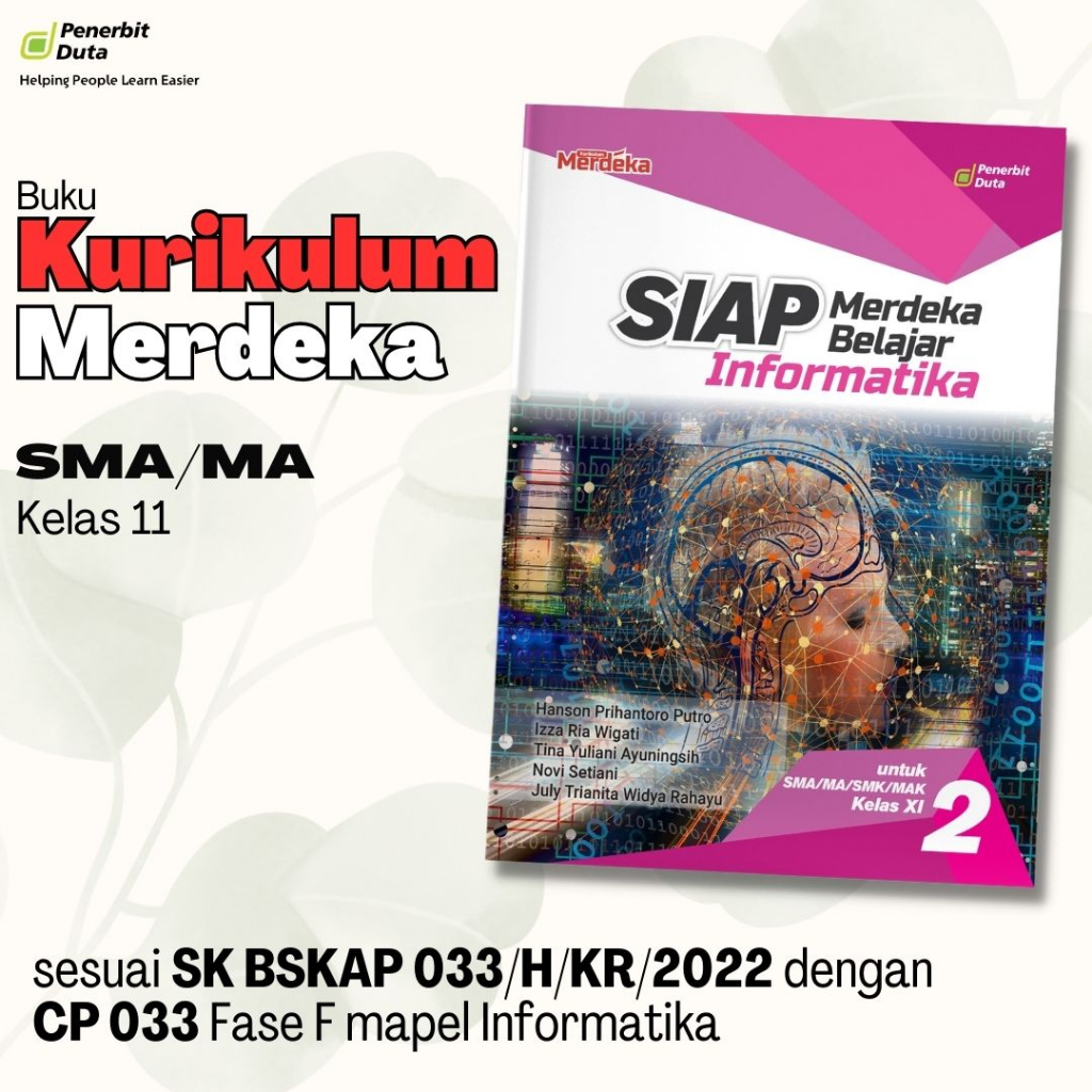 Jual Siap Merdeka Belajar Informatika SMA/MA/SMK/MAK Kelas 11 Kurikulum Merdeka | Shopee Indonesia