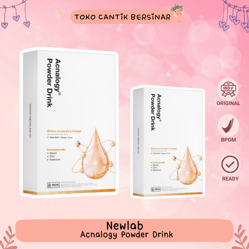 Jual Newlab Acnalogy Powder Drink Obat Minum Jerawat Minuman ...