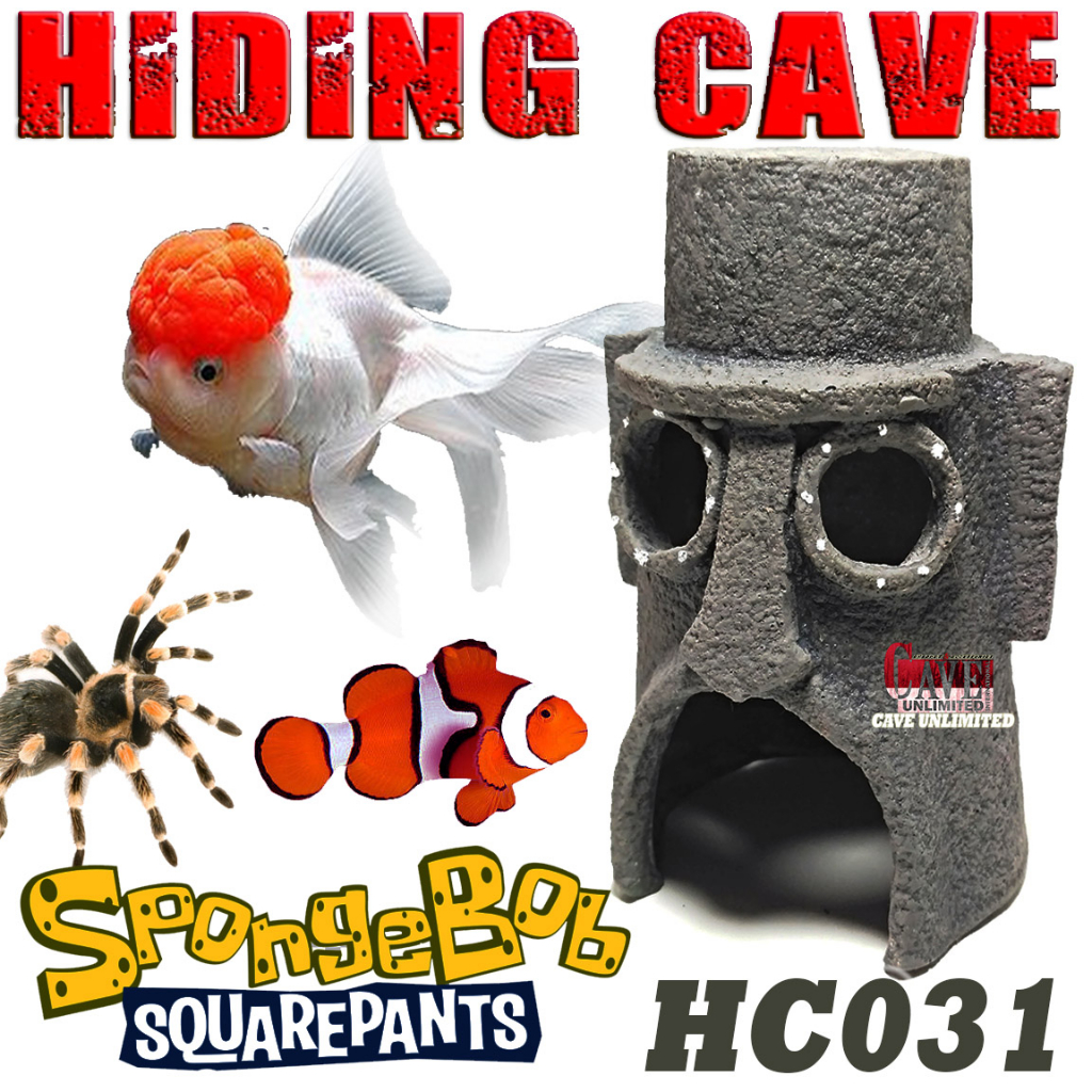 Jual HC031 HIDING CAVE SQUIDWARD ACTION FIGURE HIDDINGCAVE PLACE TEMPAT ...
