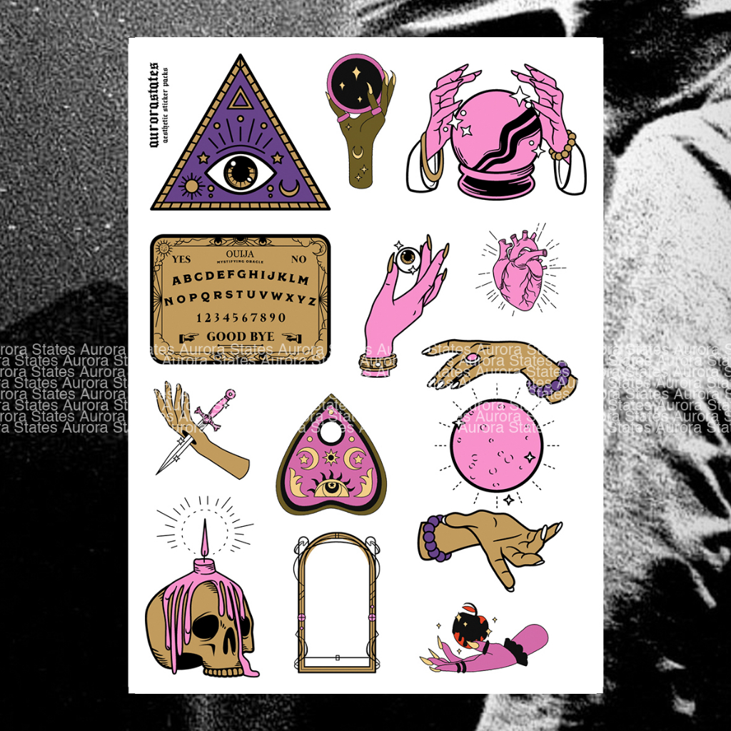 Jual Mystic Sticker Packs | Sticker Aesthetic Vintage | Stiker ...