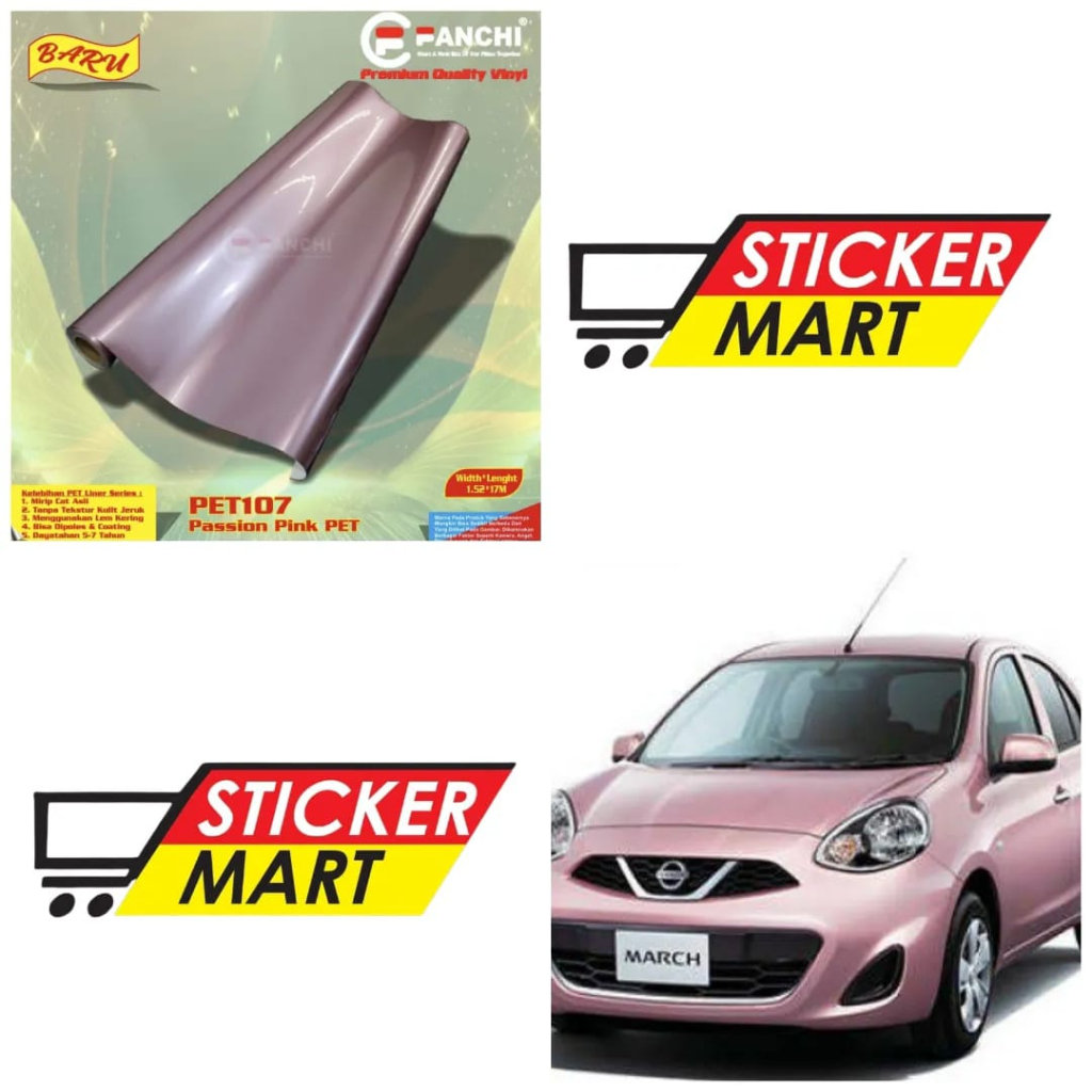 Jual Sticker Mobil Premium Car Wrap Passion Pink PET | Shopee Indonesia