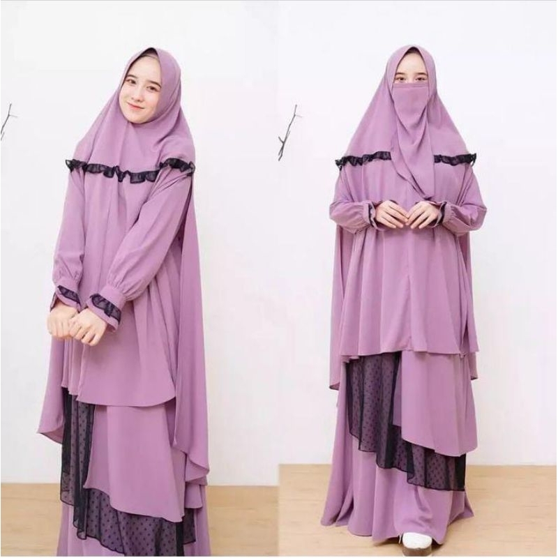 Jual PROMO DISKON TREND Gamis Wanita Viral 2024 Al Syifa Syari Gamis ...