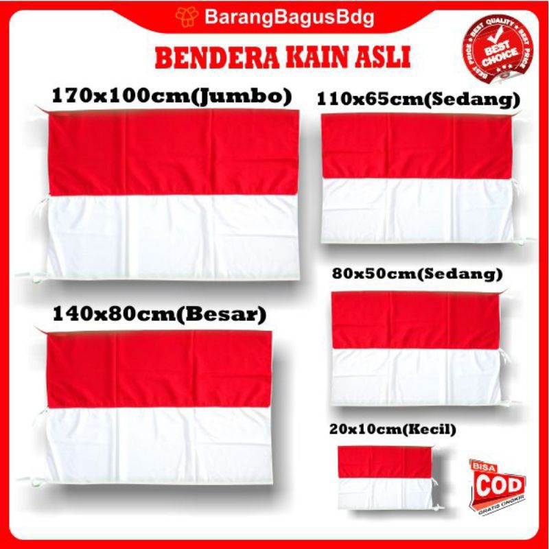 Jual Paling murah!!! bendera merah putih kain asli/bendera tali kain ...