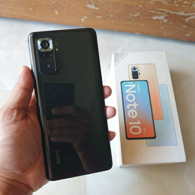 Jual redmi note 10 pro 6/64 second mulus dan lengkap | Shopee Indonesia
