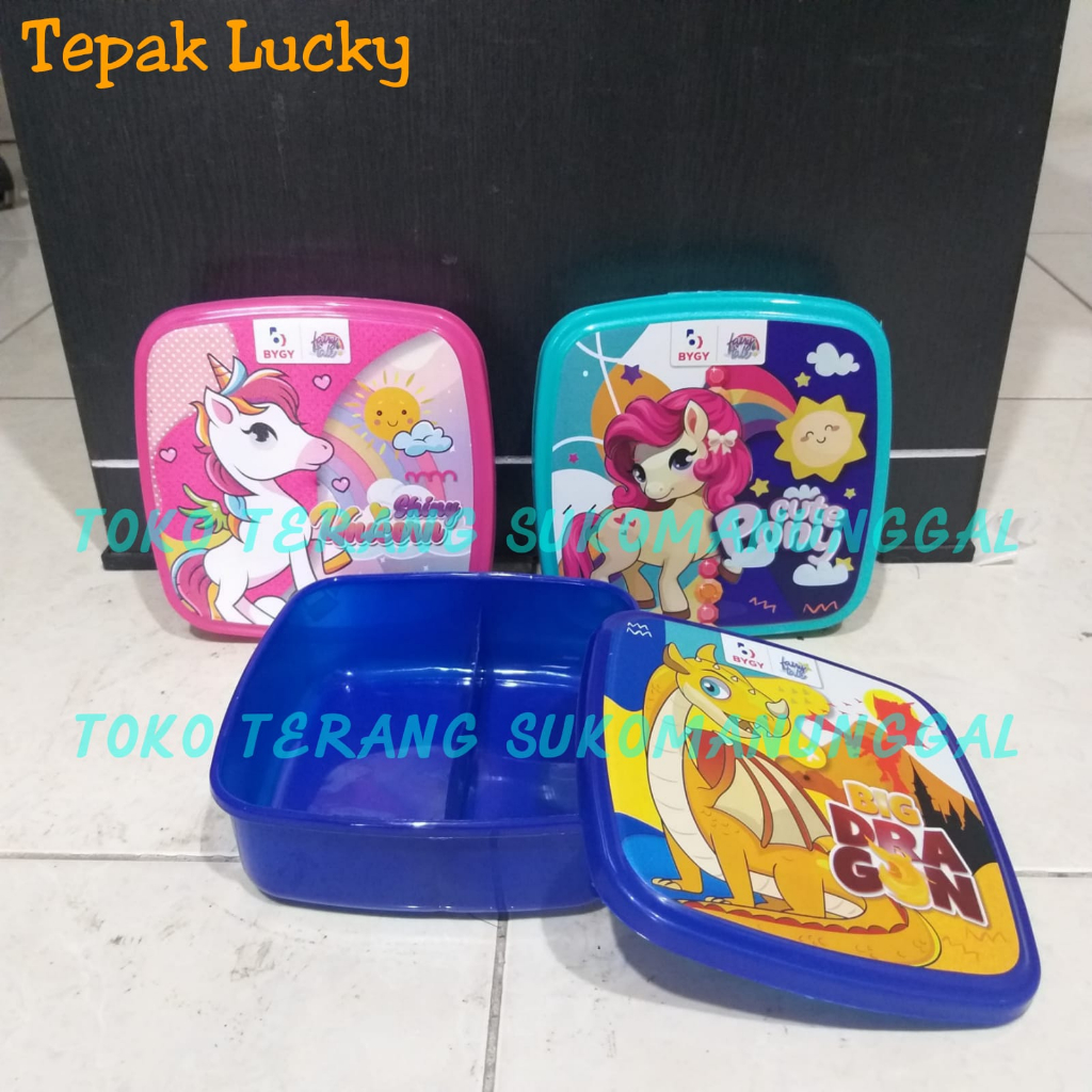 Jual Tepak karakter sekat / Tepak makan anak /tepak bekal /tempat makan ...