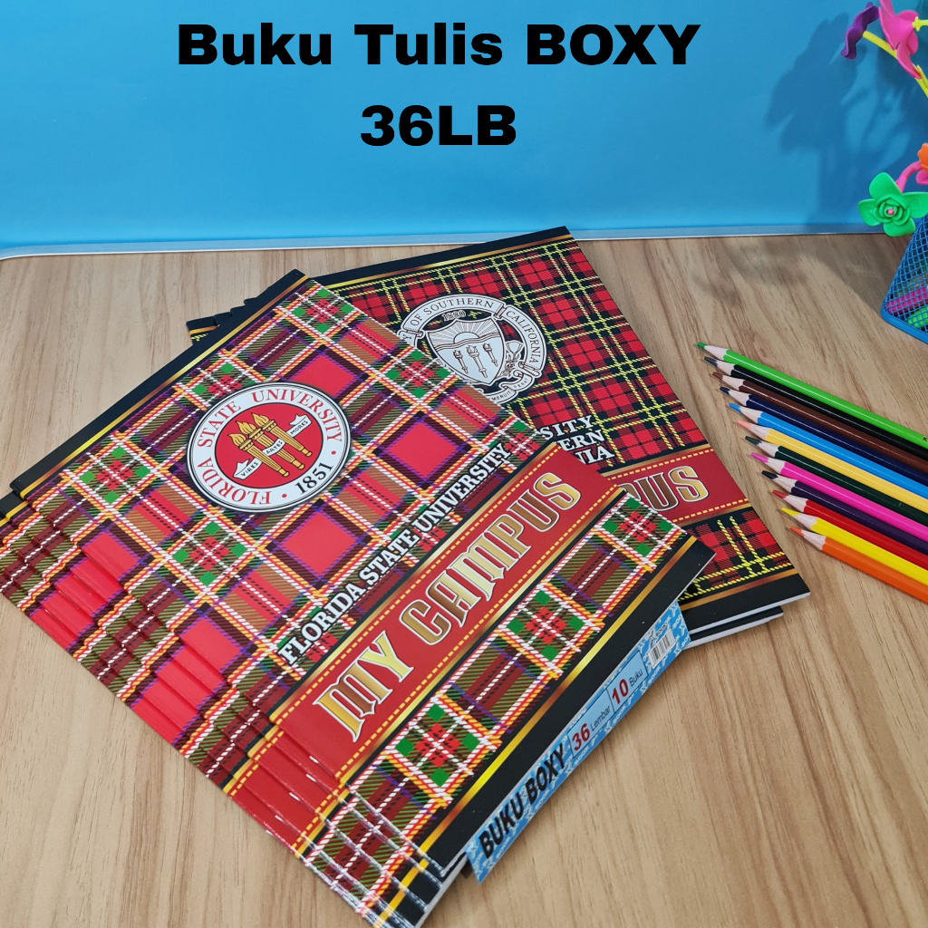Jual SOS Buku Tulis X-Book BOXY/Besar/Panjang 36 Lembar (10bk) BigBoss ...