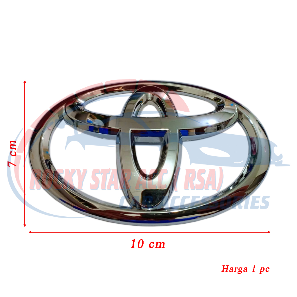 Jual Emblem Mobil Logo Toyota Chrome | Shopee Indonesia