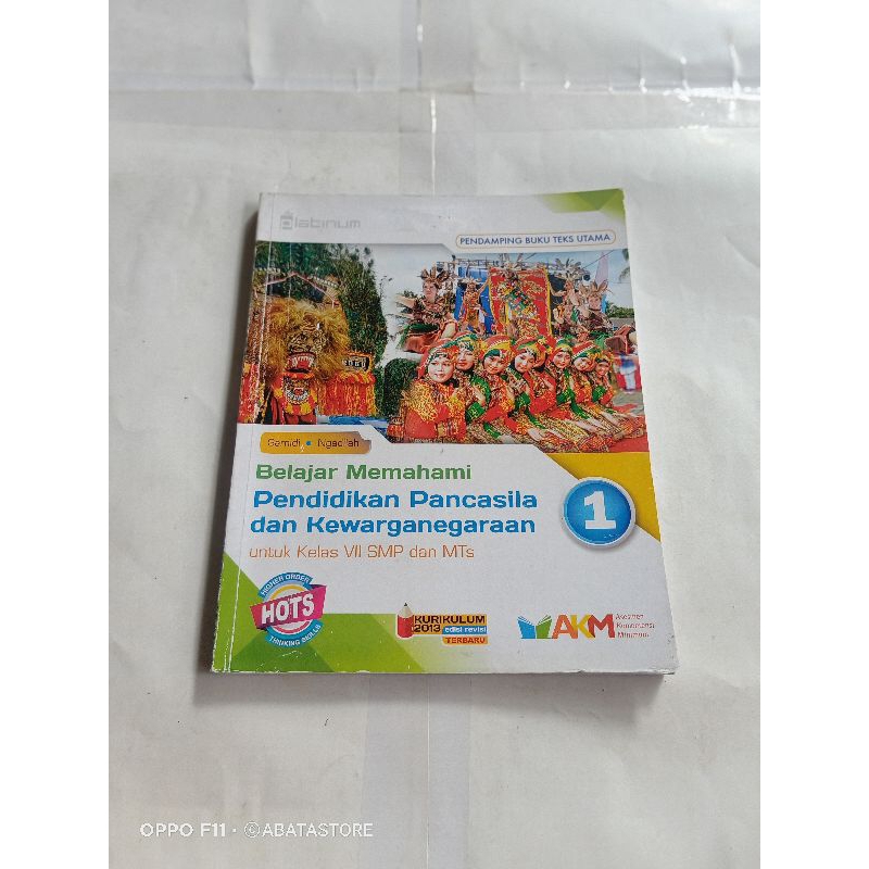 Jual BUKU BELAJAR MEMAHAMI PENDIDIKAN PANCASILA DAN KEWARGANEGARAAN SMP MTS KLS VII K13 SAMIDI ...