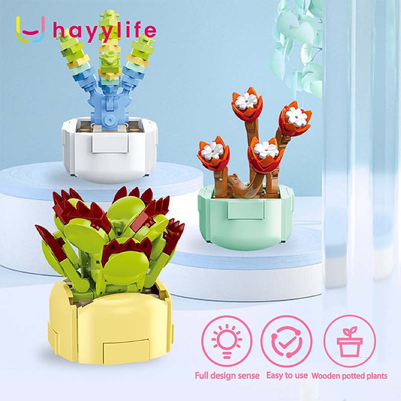 Jual Hayylife Set Blok Puzzle Pot Tanaman untuk Latihan Pemecahan ...