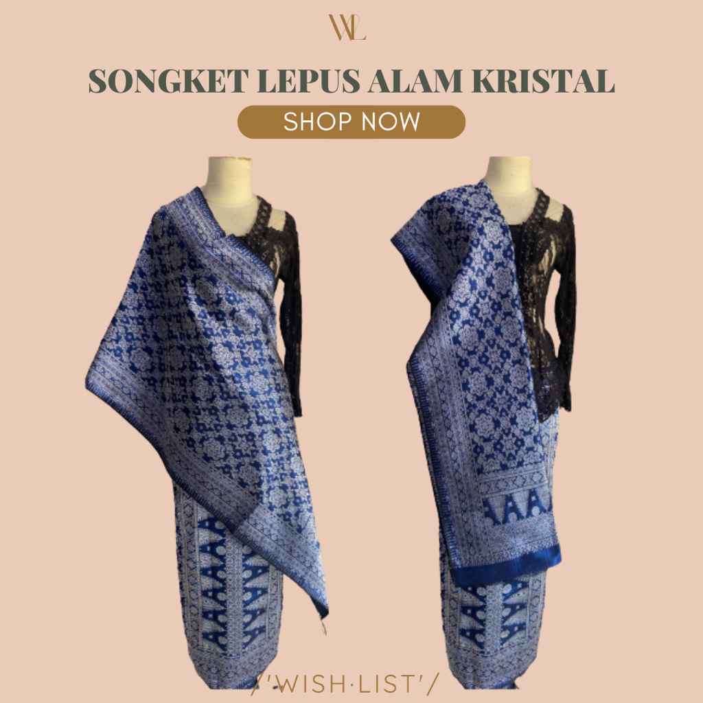 Jual Kain Tenun Bahan Tradisional LEPUS ALAM KRISTAL Songket Kekinian Selendang Murah Ulos Model ...