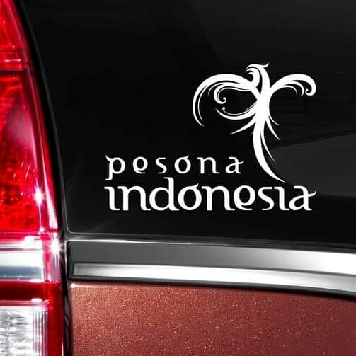 Jual cutting sticker mobil pesona , wonderful indonesia stiker kaca ...