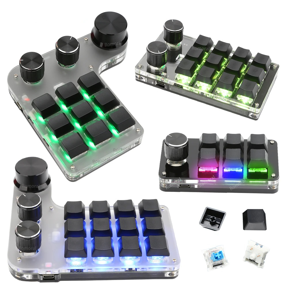 Jual Macropad Dumbpad Dumpad Numpad Macro Keyboard Mechanical Hotswap Knob Mini Wireless ...