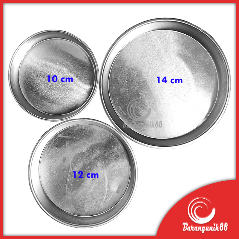 Jual Loyang Pizza Mini Bulat Press Tanpa Sambungan Aluminium Roti Mini ...
