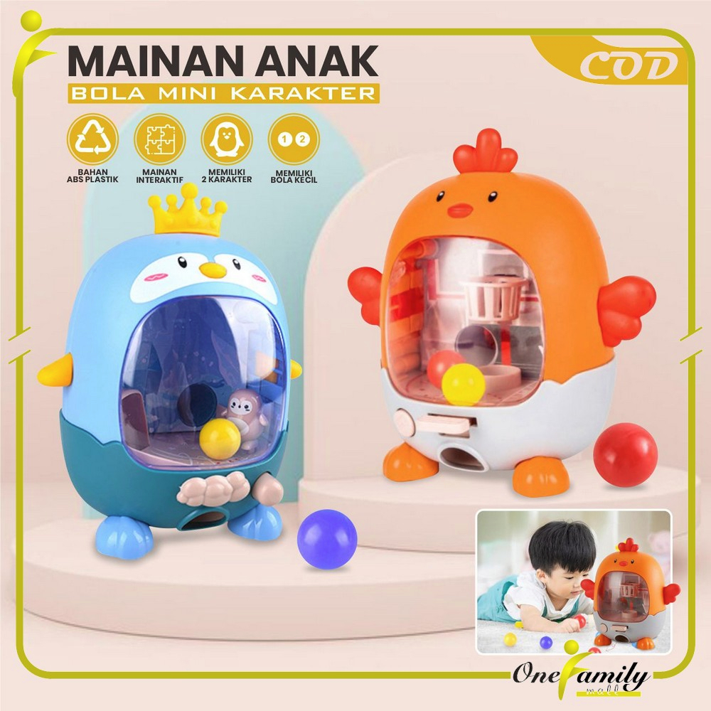 Jual ONE-M322 Mainan Anak Ayam Bola Mini Lucu / Mainan Interaktif Mesin ...
