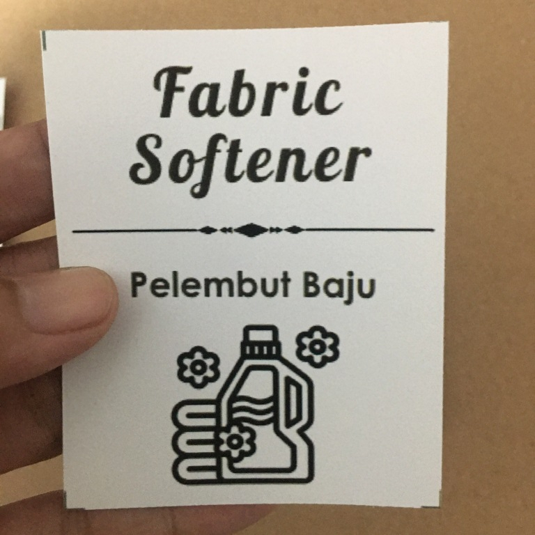 Jual Stiker Label Sabun Waterproof detergen sampho laundry pencuci ...