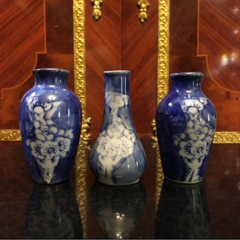 Jual Guci vas mini keramik motif bunga sakura lukis | Shopee Indonesia