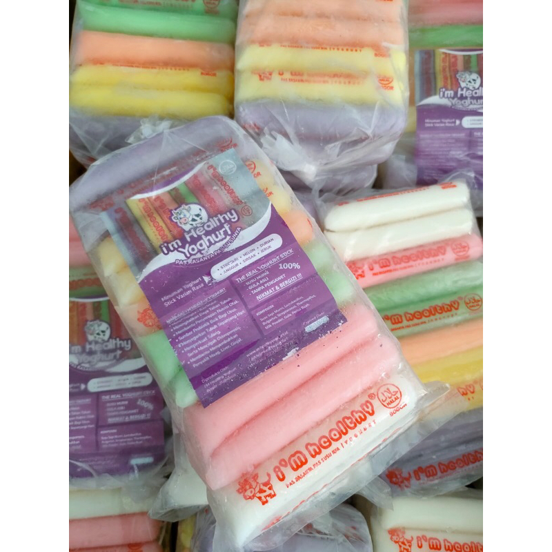 Jual Es Yoghurt Stick Mix Varian isi 30 / Yogurt Susu Rasa Strawberry ...