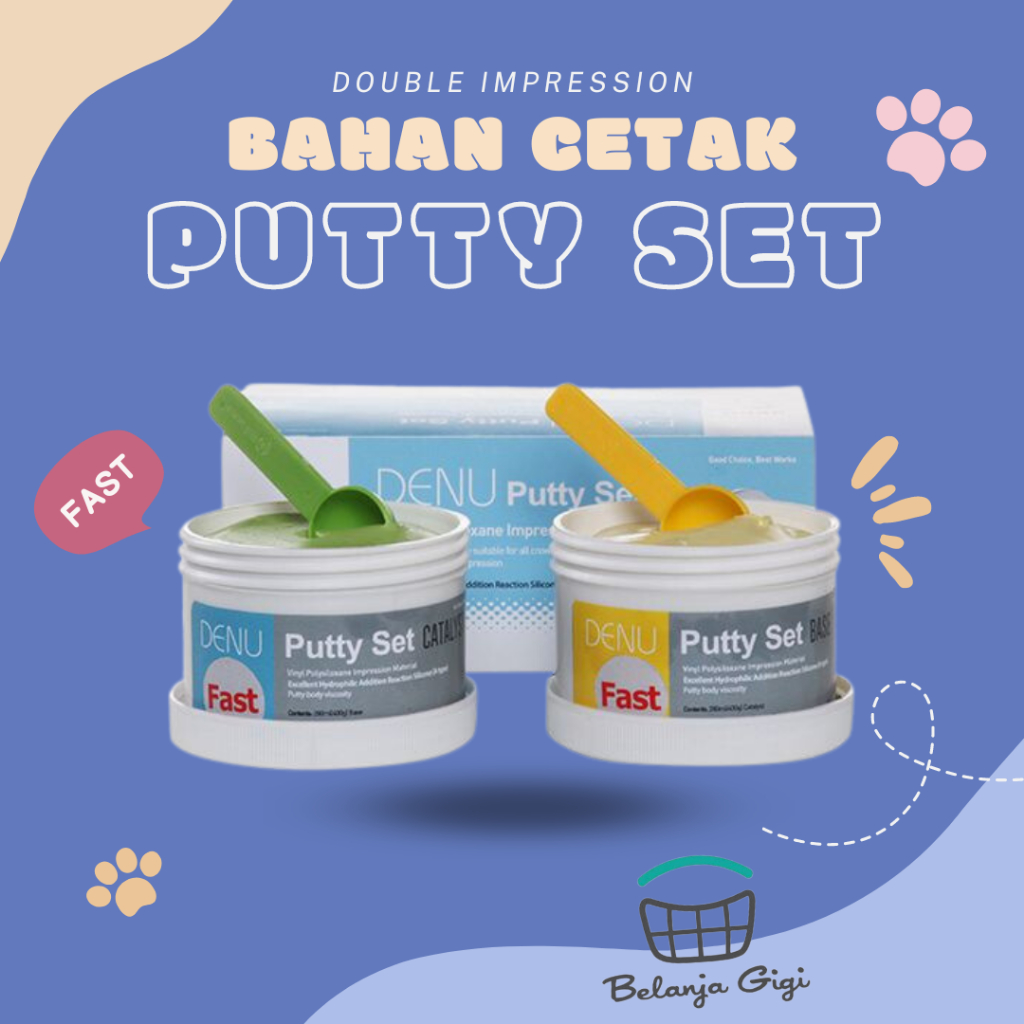 Jual Putty FAST Set Korea Denu Double Impression Bahan Cetak Gigi ...