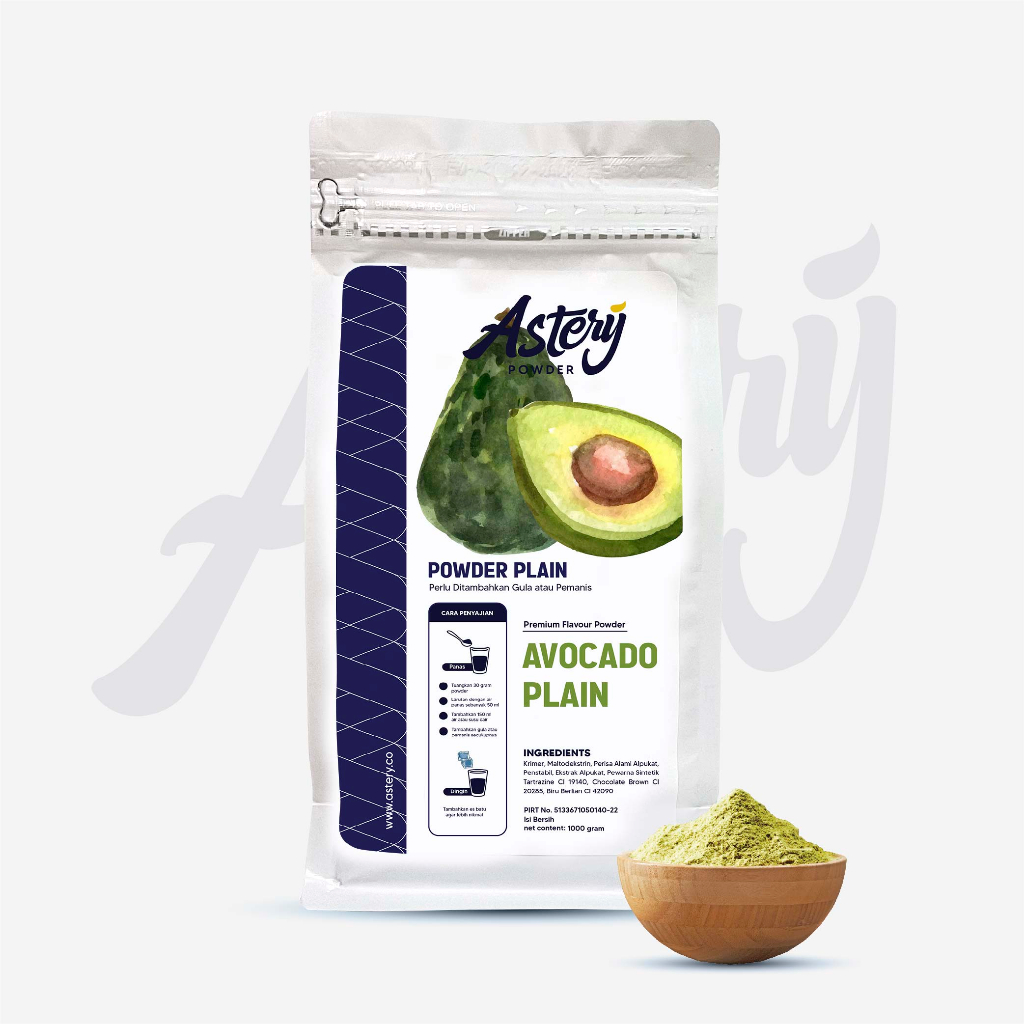 Jual Astery Powder - 1KG Avocado Powder Plain / Avocado Powder Drink ...