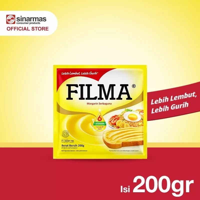 Jual Filma Margarine Bernutrisi 200 Gr Serbaguna 200gr | Shopee Indonesia