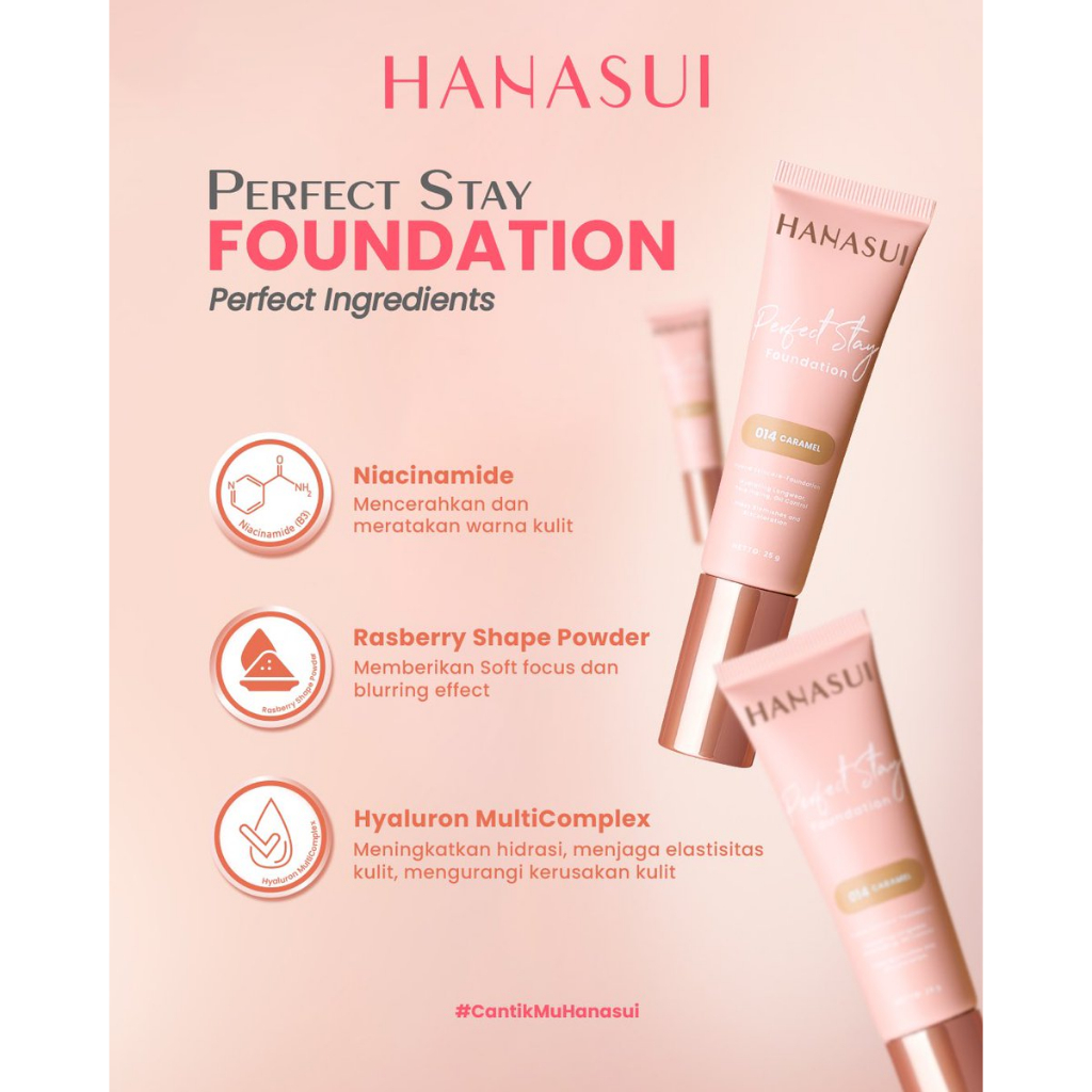 Jual HANASUI STAY FOUNDATION | Shopee Indonesia