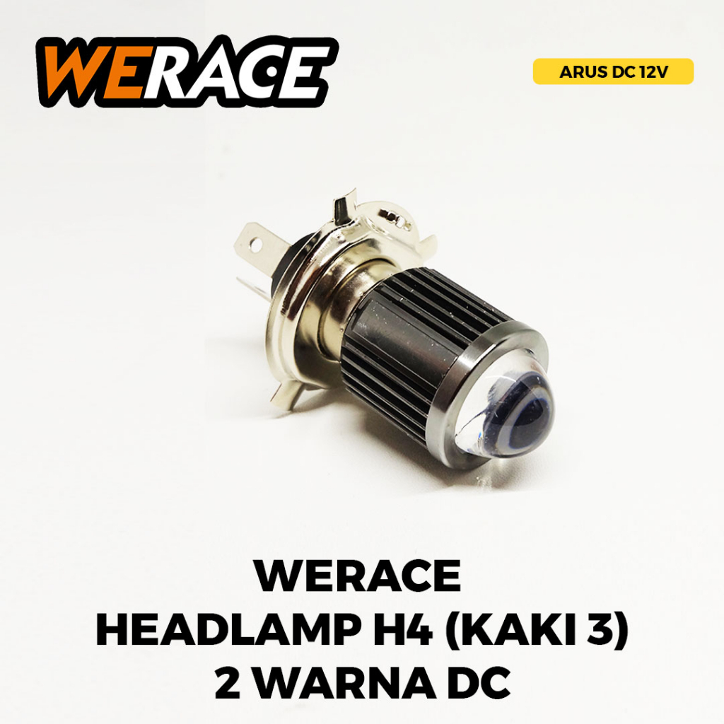Jual LAMPU DEPAN / HEADLAMP / LAMPU UTAMA H4 & H6 LASER [WERACE] || H4 LASER WERACE || H6 LASER ...