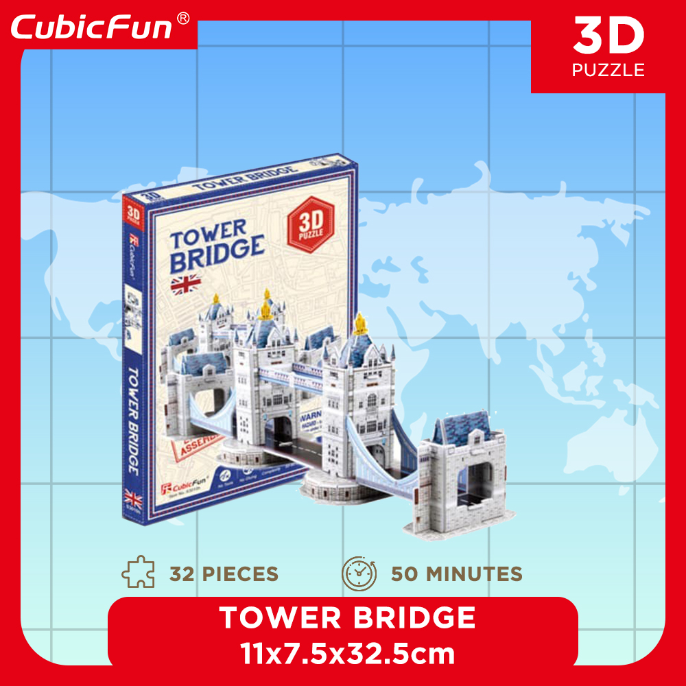 Jual CUBICFUN Tower Bridge Mini S3010h - 3D Puzzle | Shopee Indonesia