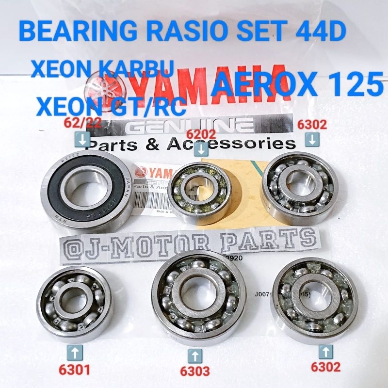 Jual BEARING LAHER RASIO 44D GARDAN SET XEON KARBU XEON RC 125 XEON FI ...