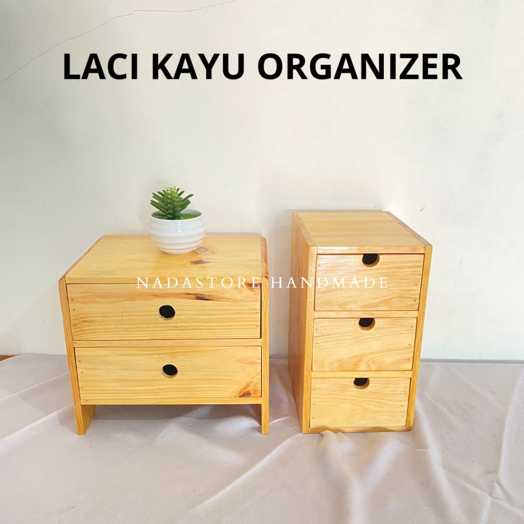 Jual NADASTORE - LACI KAYU RAK SUSUN / MINI STORAGE DESK ORGANIZER ...